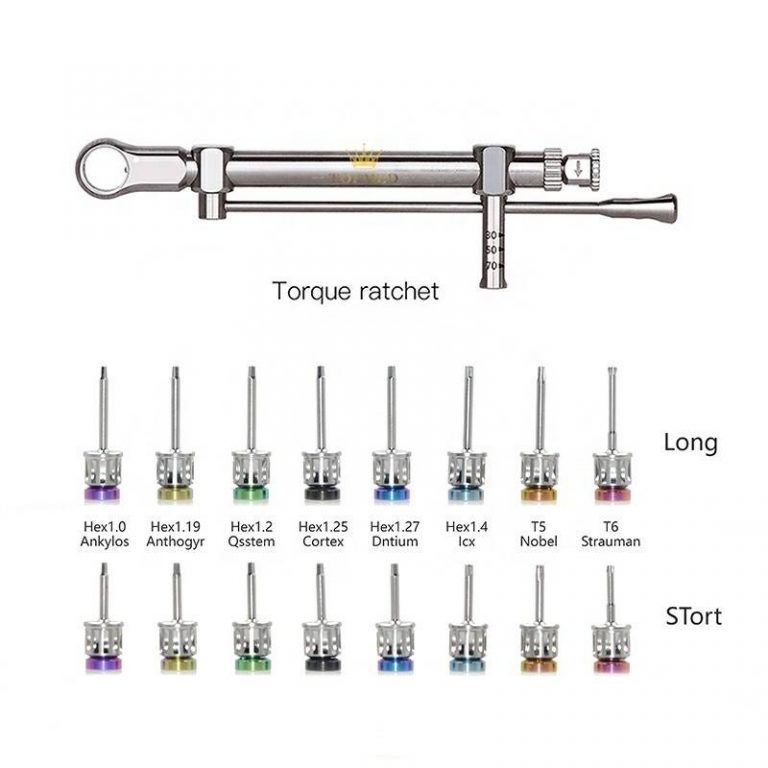 Dental Implant Prosthetic Driver Kit with Torque Wrench | Rundental
