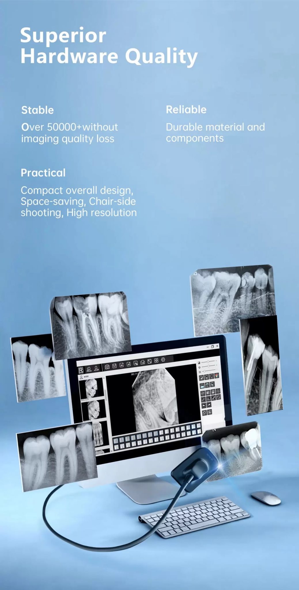 Digital Intraoral System Dental RVG X-ray Sensor | Rundental